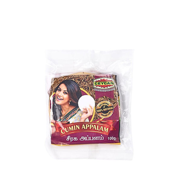 Madras Cumin Appalam | சீரக அப்பளம் | දුරු පපඩම් - 100g – Ceylon Groceries